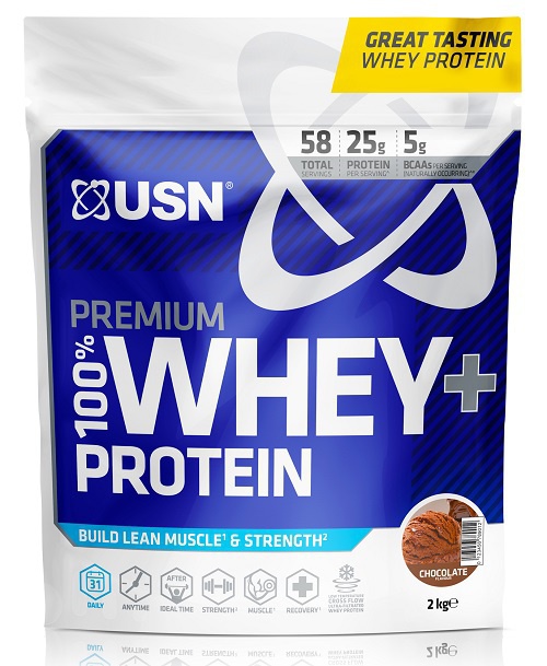 USN 100% Whey Protein Premium 2000 g - lieskový oriešok | Fitness007.sk