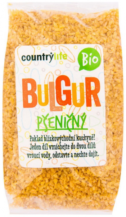 Country life BIO Bulgur pšeničný 500 g PREŠLA DMT 31.8.2024 | Fitness007.sk