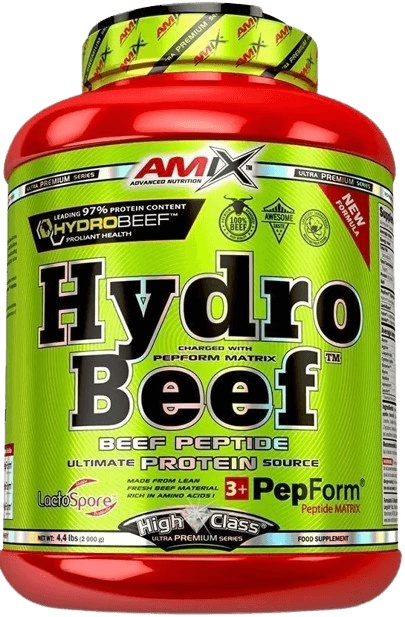 Amix HydroBeef™ Peptide Protein 2000 g - Moca-choco coffee | Fitness007.sk
