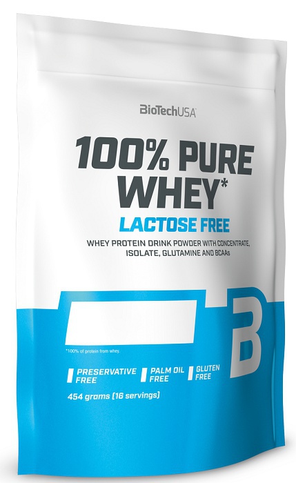 BioTechUSA 100% Pure Whey Lactose Free 454g - cookies&cream | Fitness007.cz