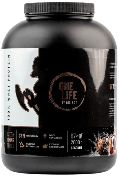 ONE LIFE 100 % Whey Protein 2000 g by @josefkveton - višeň | Fitness007.cz